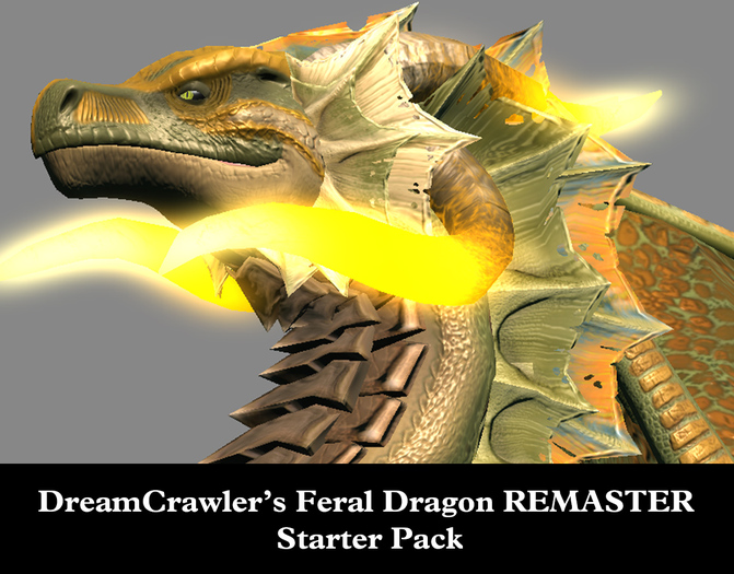 Second Life Marketplace - Feral Dragon Remaster Starter Pack: Silva