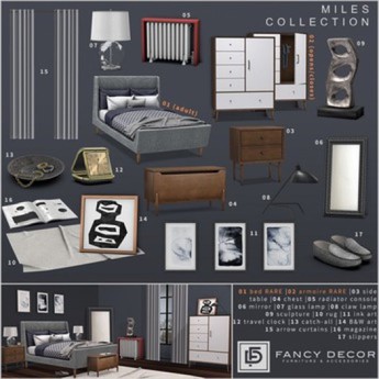 Second Life Marketplace - 11 Fancy Decor: Inky Artwork