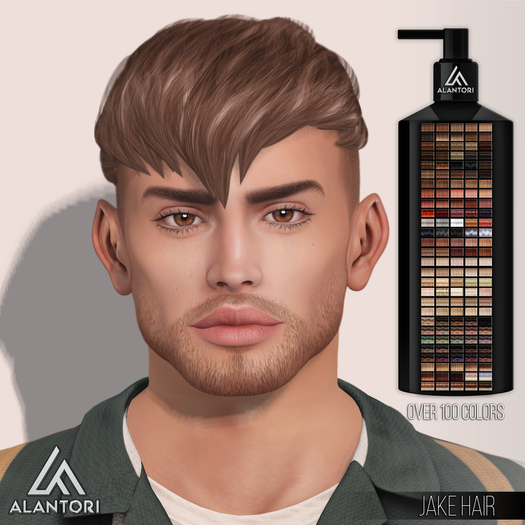 Second Life Marketplace - ALANTORI | Jake Hair in over 100 colors