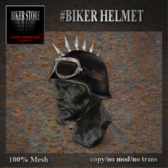 Second Life Marketplace - #BIKER HELMET "Spike Head"