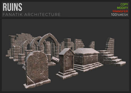 Second Life Marketplace - :FANATIK: RUINS – texture change ruin ...
