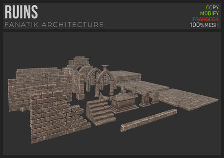 Second Life Marketplace - :FANATIK: RUINS – texture change ruin ...