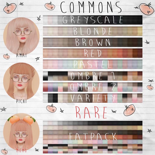 Second Life Marketplace - [NANI] Sweet.Peach (FATPACK copy ver.) READ ...
