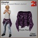 Second Life Marketplace - Hipster Wrap Around Waist Jacket - Purple Plaid