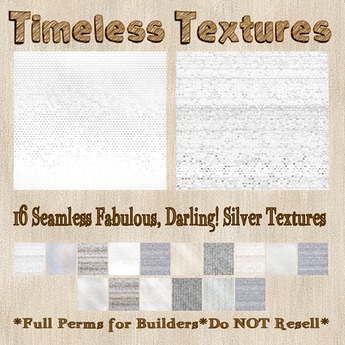 Second Life Marketplace - 16 Seamless Fabulous, Darling! Silver ...