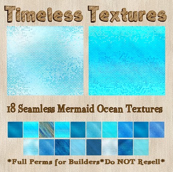 Second Life Marketplace - 18 Seamless Mermaid Ocean Timeless Textures