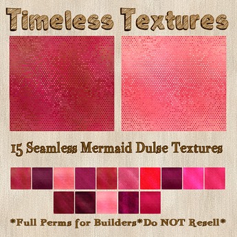 Second Life Marketplace - 15 Seamless Mermaid Dulse Timeless Textures