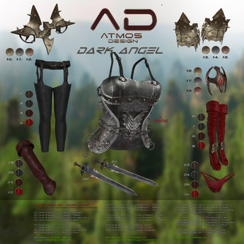 Second Life Marketplace - [AD] - Dark Angel SET - LEG GREAVES ...