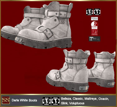Second Life Marketplace - [SS] Darla White Boots