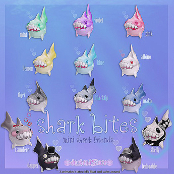 Second Life Marketplace - darkendStare. shark bites [mint]