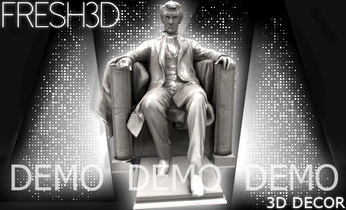 Second Life Marketplace - Fresh3D Mr President STATUE DEMO