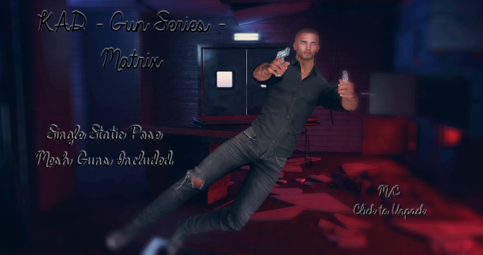 Second Life Marketplace - KAD - Gun Series - Matrix - WEAR ME TO UNPACK