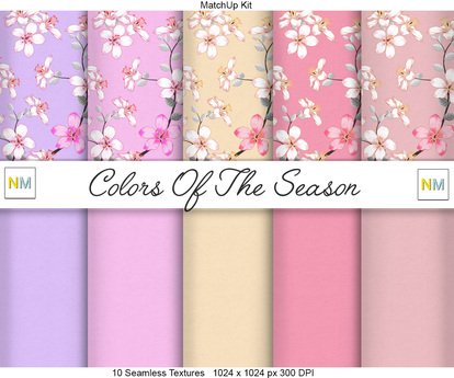 Second Life Marketplace - Colors Of The Season Matchup Kit 10 Seamless ...