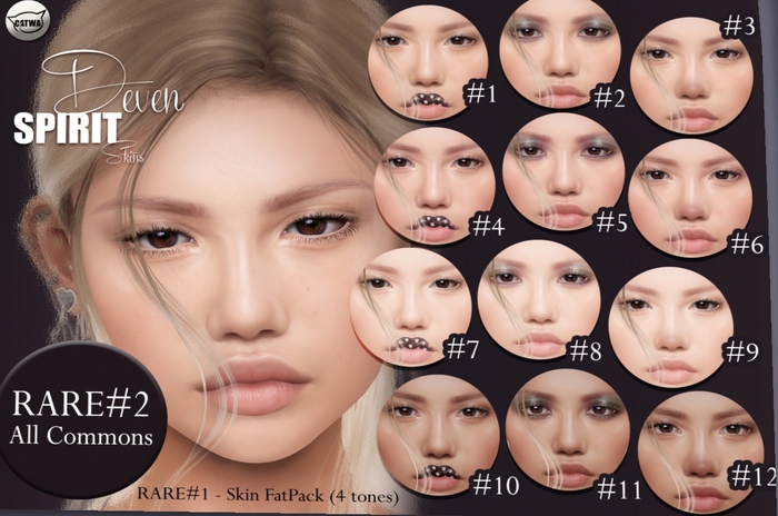 Second Life Marketplace - #4 SPIRIT Skins - Deven Common [Catwa]