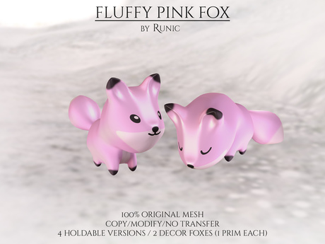Second Life Marketplace - .: Runic :. Fluffy Fox Fatpack