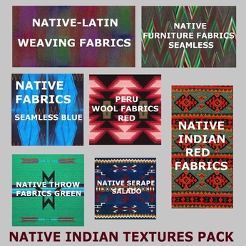 Second Life Marketplace - Native Indian textures pack - SALE