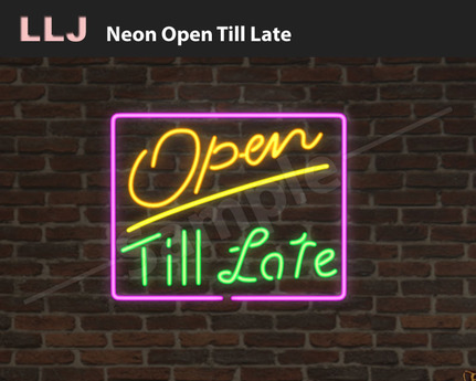 Second Life Marketplace - LLJ Neon Open Till Late