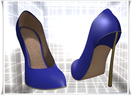 Second Life Marketplace - Gold High Heels with lilac,Maitreya,Belleza,Slink