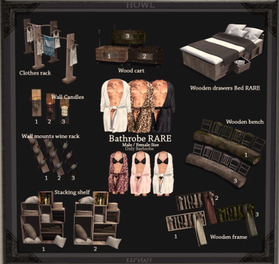 Second Life Marketplace - Howl - Wooden frame 2