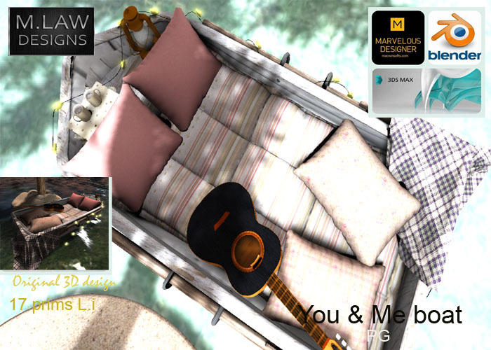 Second Life Marketplace - .:M.LAW:. you & Me boat PG box