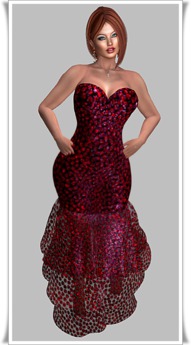 Second Life Marketplace - Evening Dress Glamour Sequins 3 Tiers 9x ...