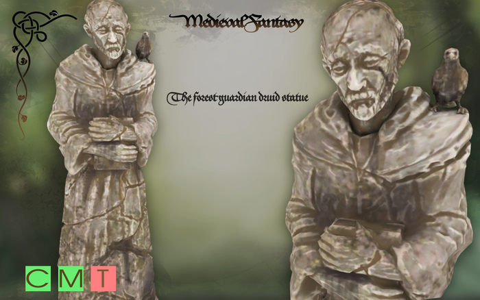 Second Life Marketplace - [MF] The forest guardian druid statue (boxed)
