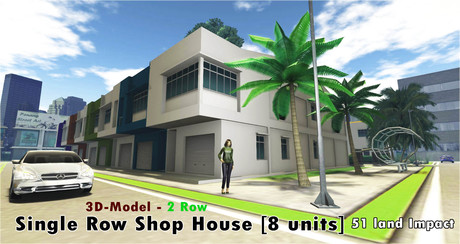 Second Life Marketplace - Single Row Shop House Model