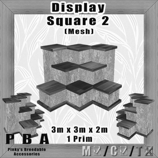 Second Life Marketplace - Display Square 2 (Mesh) DEMO
