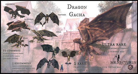 Second Life Marketplace - Mr Necturus & Jinx : Dragon Gacha Rideable ...