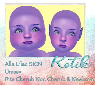 Second Life Marketplace - Kotik - Alla Lilac Skin for K-Mae My Youngin ...