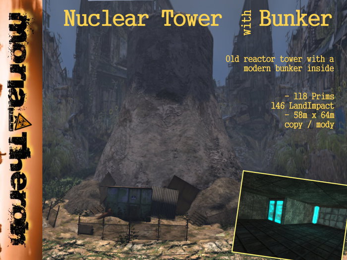Second Life Marketplace - [ Moria'Theron ] Nuclear Tower with Bunker ...