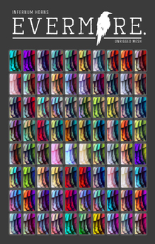 Second Life Marketplace - EVERMORE. [ infernum - horns ] - wear me