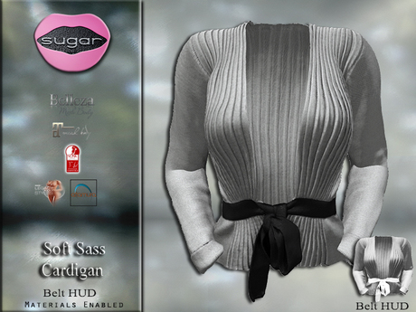 Second Life Marketplace - :-:SUGAR:-: Soft Sass Cardigan {FAT PACK} DEMOS