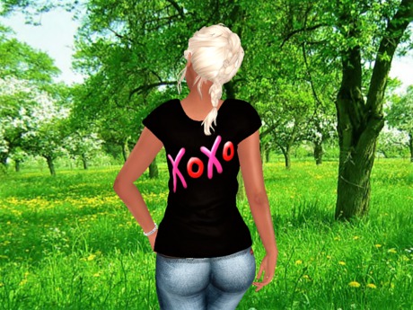 Second Life Marketplace - XOXO Kisses Hugs Woman or Teen Fitmesh Low ...