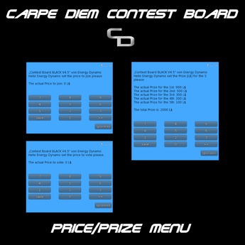 Second Life Marketplace - Carpe Diem Contest Board GOLD (mesh)