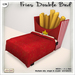 Second Life Marketplace - [V/W] Fries Double Bed - Fast food inspired ...