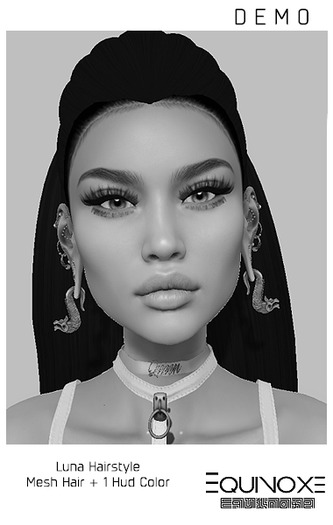 Second Life Marketplace E Luna Mesh Hair [demo]