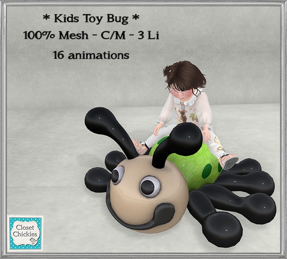 Second Life Marketplace - *CC* Kids Toy Bug [boxed]
