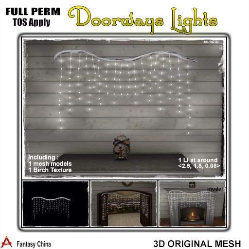 Second Life Marketplace Fc Fp Mesh Doorways Lights