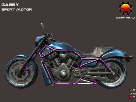Second Life Marketplace - *NEW* [GearHead] Gabby - sport motorcycle