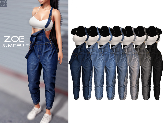 Second Life Marketplace Mossu Zoe Jumpsuit Fatpack