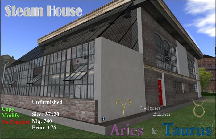 Second Life Marketplace - ** STEAM HOUSE ** Unfurnished