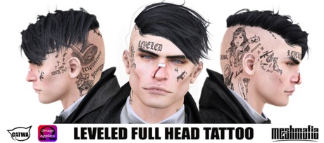 Second Life Marketplace - Leveled Head Tattoo