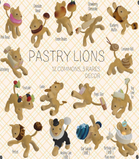 Second Life Marketplace Starclovers Pastry Lion Pretzel