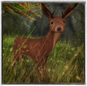 Second Life Marketplace - +Half-Deer+ Carved Woodland Animals (Fallow Deer)
