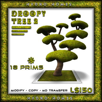 Second Life Marketplace - Hydro Homes - Droopy Tree Combo