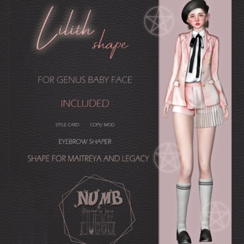Second Life Marketplace - NUMB SHAPE LILITH