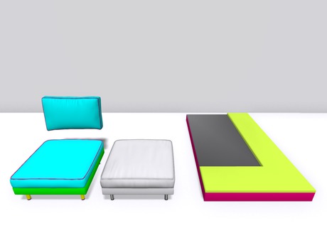 Second Life Marketplace - ALUORA Modular Sofa "Pax Julia" - Full Perms