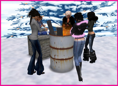 Second Life Marketplace - Boo's 3.0 - Cold Nights Fire Barrel - Updated ...