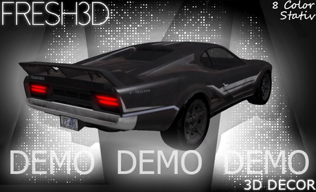 Second Life Marketplace - Fresh3D Muscle 20XX Car DEMO